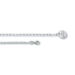 Fu&szlig;kette ONE ELEMENT "Be Happy Fu&szlig;kettchen aus 925 Silber 25 cm", silber, Fu&szlig;ketten, Damen, Silber 925 (Sterlingsilber), Pers&ouml;nlicher Akzent &ndash; schlicht, modern, aussagekr&auml;ftig