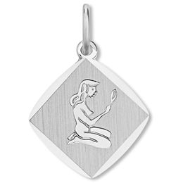 Sternzeichenanh&auml;nger ONE ELEMENT "Sternzeichen Anh&auml;nger aus 925 Silber", silber, Schmuckanh&auml;nger, Damen, JungfrauimSetmitHalskette, Steinbock, Silber 925 (Sterlingsilber), Symbol mit Herz &ndash; ein feines Geschenk f&uuml;r viele Anl&auml;sse