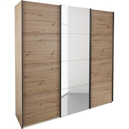 Schwebet&uuml;renschrank Rauch "Kleiderschrank Schrank Garderobe TOPSELLER OTELI inkl. Inneneinteilung", braun (eiche artisan), B:203cm H:210cm T:62cm, Holzwerkstoff, Schr&auml;nke, Schwebet&uuml;renschrank, mit 3 Innenschubladen sowie zus&auml;tzlichen Einlegeb&ouml;den MADE IN GERMANY