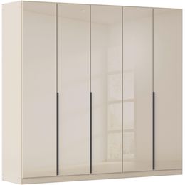 Dreht&uuml;renschrank OTTO HOME "Kleiderschrank Kleiderschr&auml;nke Schrank Garderobe AGORDO mit Glasfront", beige (beige, glas beige (champagner)), B:226cm H:229cm T:54cm, Holzwerkstoff, Schr&auml;nke, Dreht&uuml;renschrank, durchdachte Innenausstattung, in 7 Breiten und 2 H&ouml;hen MADE IN GERMANY, Topseller