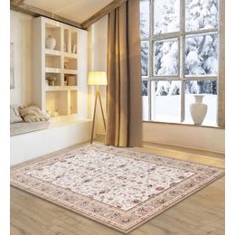 Wollteppich OTTO HOME "Oriental D2", beige, B:66cm H:10mm L:120cm, Schurwolle, Teppiche, reine Wolle, Orient-Optik, Wohnzimmer