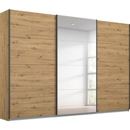 Schwebet&uuml;renschrank Rauch "Kleiderschrank Schrank Garderobe TOPSELLER OTELI inkl. Inneneinteilung", braun (eiche artisan), B:271cm H:210cm T:62cm, Holzwerkstoff, Schr&auml;nke, Schwebet&uuml;renschrank, mit 3 Innenschubladen sowie zus&auml;tzlichen Einlegeb&ouml;den MADE IN GERMANY