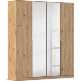 Dreht&uuml;renschrank OTTO HOME "Kleiderschrank Schrank Garderobe AGORDO mit Dekor- oder Hochglanzfront", braun (eiche artisan), B:181cm H:210cm T:54cm, Holzwerkstoff, Schr&auml;nke, Dreht&uuml;renschrank, durchdachte Innenausstattung, in 7 Breiten und 2 H&ouml;hen MADE IN GERMANY, Topseller