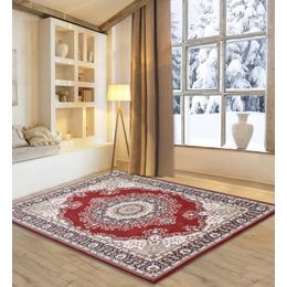 Wollteppich OTTO HOME "Oriental D3", rot, B:50cm H:10mm L:80cm, Schurwolle, Teppiche, reine Wolle, Orient-Optik, Wohnzimmer