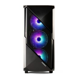 GAMEMAX Gaming-PC-Komplettsystem "MegaDeal Striker 2714 Intel i7 14700F 16GB 1TB SSD RTX 5060Ti", Energieeffizienz: E (A-G), schwarz, Microsoft Windows 11 Home (64 Bit), 16 GB RAM 1.000 GB SSD, Computer_Komplettsysteme, Windows 11 + MSI PRO MP273A Monitor, 69cm (27")