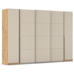 Schwebet&uuml;renschrank OTTO HOME "Dreh-/Schwebet&uuml;renschrank Kleiderschrank Familie, OTTOs Choice Agordo", eiche artisan, beige (champagner), B:301cm H:210cm T:62cm, Holzwerkstoff, Schr&auml;nke, Schwebet&uuml;renschrank, B/H/T 301x210X62cm viele Farben verf&uuml;gbar TOPSELLER Made in GERMANY