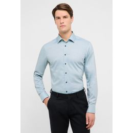 Langarmhemd Eterna "SLIM FIT", Herren, Gr. 40, Normalgr&ouml;&szlig;en, salbeigr&uuml;n, 100% Baumwolle, schmal, Manschette, Hemden, NON IRON (b&uuml;gelfrei)