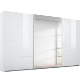 Schwebet&uuml;renschrank Rauch "Kleiderschrank Schrank Garderobe TOPSELLER OTELI inkl. Inneneinteilung", wei&szlig; (wei&szlig;, hochglanz wei&szlig;), B:360cm H:229cm T:62cm, Holzwerkstoff, Schr&auml;nke, Schwebet&uuml;renschrank, mit 3 Innenschubladen sowie zus&auml;tzlichen Einlegeb&ouml;den MADE IN GERMANY