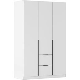 Dreht&uuml;renschrank OTTO HOME "Kleiderschrank Schrank Garderobe AGORDO mit Dekor- oder Hochglanzfront", wei&szlig; (alpinwei&szlig;), B:136cm H:210cm T:54cm, Holzwerkstoff, Schr&auml;nke, Dreht&uuml;renschrank, mit Au&szlig;enschubk&auml;sten, in 7 Breiten und 2 H&ouml;hen MADE IN GERMANY, Topseller