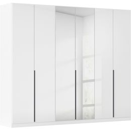 Dreht&uuml;renschrank OTTO HOME "Kleiderschrank Schrank Garderobe AGORDO mit Dekor- oder Hochglanzfront", wei&szlig; (alpinwei&szlig;, hochglanz wei&szlig;), B:271cm H:229cm T:54cm, Holzwerkstoff, Schr&auml;nke, Dreht&uuml;renschrank, durchdachte Innenausstattung, in 7 Breiten und 2 H&ouml;hen MADE IN GERMANY, Topseller