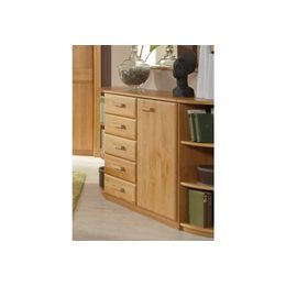 Kombikommode Wiemann "Lausanne, Dreht&uuml;renschrank, Schrank, W&auml;scheschrank, Erle teilmassiv", beige (natur), B:93cm H:89cm T:37cm, Sideboards, Kombikommode, Made in Germany,i nklusive 1 Einlegeboden, wird montiert geliefert
