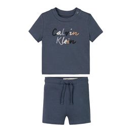 Calvin Klein Jeans Set Jungen Gr&ouml;&szlig;e 92 opal / brokat / basaltgrau / schwarz