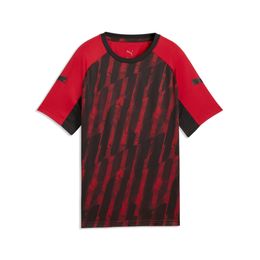 Trainingsshirt Puma "individualLIGA Graphic Fu&szlig;balltrikot Jugendliche", Jungen, Gr. 176, rot wei&szlig; schwarz, Obermaterial: 100% Polyester, bedruckt, regular fit, Rundhals, Shirts