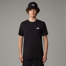 T-Shirt The North Face "NSE Reflective Box", Herren, Gr. L, schwarz (tnf schwarz re), Obermaterial: 100% Baumwolle, Rundhals, Shirts T-Shirt, sportlicher Stil, mit reflektierender Grafik, aus Baumwolle