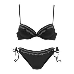 Lascana Bikini female Black size 34