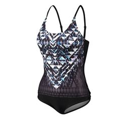 BECO the world of aquasports Tankini 'Lady Collection' Damen Gr&ouml;&szlig;e M blau / pflaume / schwarz / wei&szlig;