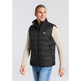 Winterjacke Puma "ESS PADDED VEST", Herren, Gr. M, schwarz (Puma schwarz), Taft, Obermaterial: 100% Polyester, unifarben, regular fit normal, Jacken Winterjacke, mit sportlichem Stil, warm durch WarmCELL-Technologie