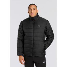 Winterjacke Puma "ESS PADDED JACKET", Herren, Gr. L, schwarz (Puma schwarz), Taft, Obermaterial: 100% Polyester, unifarben, regular fit normal, Jacken Winterjacke, wasserabweisendes Material, mit WarmCELL-Technologie