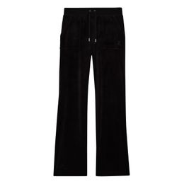 Sweathose Juicy Couture "DEL RAY Damen", Damen, Gr. M, EURO-Gr&ouml;&szlig;en, schwarz, 95% Baumwolle, 5% Elasthan, normal, Hosen Sweathose, Trainingshose Damen, Sweathose, Velour, Jogginghose mit Glitzer, Sale