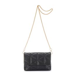 Vivance Damen Umh&auml;ngetasche, Schwarz, Abendtaschen, Material: Leder