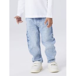 Bequeme Jeans name it "NMMBEN TAP JEANS 8940-BF NOOS", Jungen, Gr. 104, N-Gr, light blau denim, Denim/Jeans, Obermaterial: 99% Baumwolle, 1% Elasthan, unifarben, regular fit lang, Jeans
