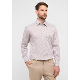 Langarmhemd Eterna "COMFORT FIT", Herren, Gr. 40, Normalgr&ouml;&szlig;en, beige, Twill, 100% Baumwolle, normal, Manschette, Hemden, NON IRON (b&uuml;gelfrei)