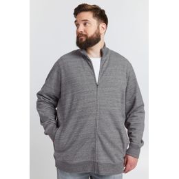 Sweatjacke Blend "BHLenner Big & Tall", Herren, Gr. 4XL, pewter mix, Sweatware, 60% Baumwolle, 40% Polyester, unifarben, regular fit normal, ohne Ausschnitt, eingesetzt, Sweatjacken Sweatjacke, Stilvolle Sweat Zip-Jacke in gro&szlig;en Gr&ouml;&szlig;en