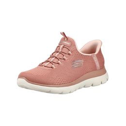 Sneaker Skechers "Skechers Sneaker Textil", Damen, Gr. 37, rosa, Textil, Schuhe Sneaker