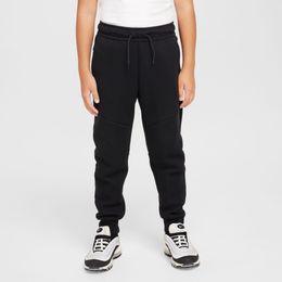 Sporthose Nike Sportswear "B NSW TCH FLC JGGR - PD", M&auml;dchen, Gr. L, N-Gr, schwarz, schwarz,, Obermaterial: 53% Baumwolle, 47% Polyester, Hosen Sporthose, sportlicher Stil, f&uuml;r Jugendliche, aus Baumwolle und Polyester