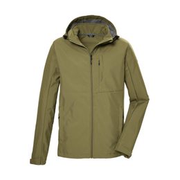 Softshelljacke Killtec "KOS 103 MN SFTSHLL JCKT", Herren, Gr. M, gr&uuml;n (moosgr&uuml;n), Oberseite: 100% Polyester;R&uuml;ckseite: 100% Polyester;Futter: 100% Polyester, Jacken Softshelljacke, Atmungsaktive, wind- und wasserabweisende Softshelljacke