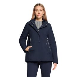 Outdoorjacke Betty Barclay "Damen mit Kapuze", Damen, Gr. 36, dunkelblau, Obermaterial: 100% Polyester; Besatz: 100% Polyamid; Futter: 100% Polyester; F&uuml;llung: 100% Polyester, A-Linie, Jacken Outdoorjacke