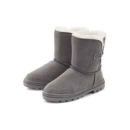 Lascana Winterstiefel grau Gr. 42 f&uuml;r Damen