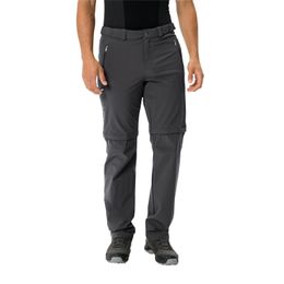 Outdoorhose Vaude "MEN'S FARLEY STRETCH T-ZIP PANTS III", Herren, Gr. 62, N-Gr, schwarz, Obermaterial: 89% Polyamid, 11% Elasthan, unifarben, Hosen Outdoorhose, mit Ges&auml;&szlig;tasche und Eingrifftaschen, mit Rei&szlig;verschluss-Applikationen