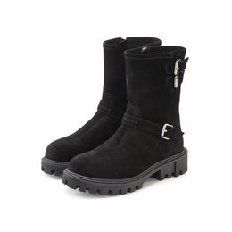 ELBSAND Stiefelette schwarz Gr. 37 f&uuml;r Damen. Mit Zierschnallen