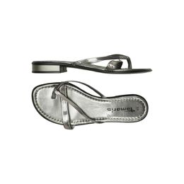 Tamaris Sandalen Damen Gr&ouml;&szlig;e 39 Second Hand silber