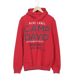 CAMP DAVID Kapuzenpullover Herren Gr&ouml;&szlig;e XL Second Hand rot