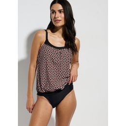 bonprix Oversize Tankini mit Highwaist-Bikinihose (2-tlg.Set), wei&szlig;, Gr.44, Oversize Tankini mit Highwaist-Bikinihose