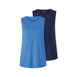 Tchibo - 2 Sport-Tops - Damen - Gr. S - dunkelblau