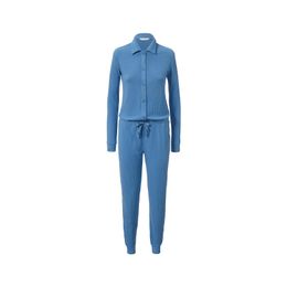 Tchibo - Gerippter Loungeoverall - Damen - Gr. XL - blau