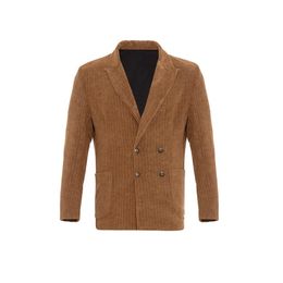 Antioch Lapel Collar Basic Blazer Jacket Herren Gr&ouml;&szlig;e XL braun