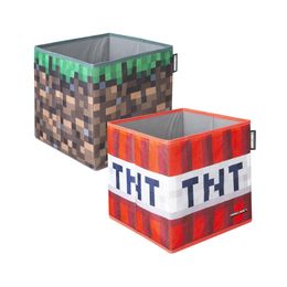 Tchibo - 2 Minecraft Aufbewahrungsboxen - mehrfarbig