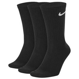 Nike Everyday Lightweight Crew Socks (3 Pairs) Bekleidung Unisex schwarz XL