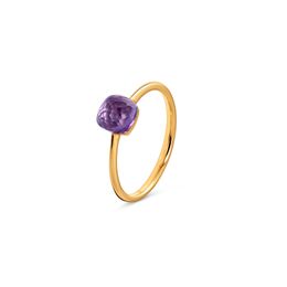 Tchibo - 375 Gold Ring Amethyst - Damen - Gr. 19 - lila