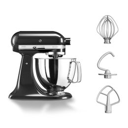 KitchenAid K&uuml;chenmaschine &raquo;Artisan 5Ksm125&laquo; inkl. Fleischwolf und Spritzgeb&auml;ckvorsatz - schwarz