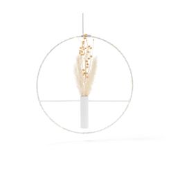 Tchibo - LED-Ring mit Trockenblumen - wei&szlig;