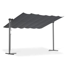 Leco Sonnendach - 400x250x220cm - silber - Polyester / Aluminium / Stahl