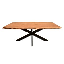 DeVries Esstisch &raquo;Catania&laquo; - 160x90x77cm - schwarz - Akazienholz / Metall