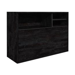 Tchibo - H&auml;ngeschrank - 80x25x58cm - schwarz - Holz / Eichenholz