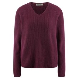 Peter Hahn - V-Pullover, lila, Gr. 42 / M - Kaschmir