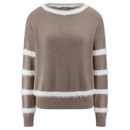 Basler - Strickpullover, beige, Gr. 44 / L - Baumwolle